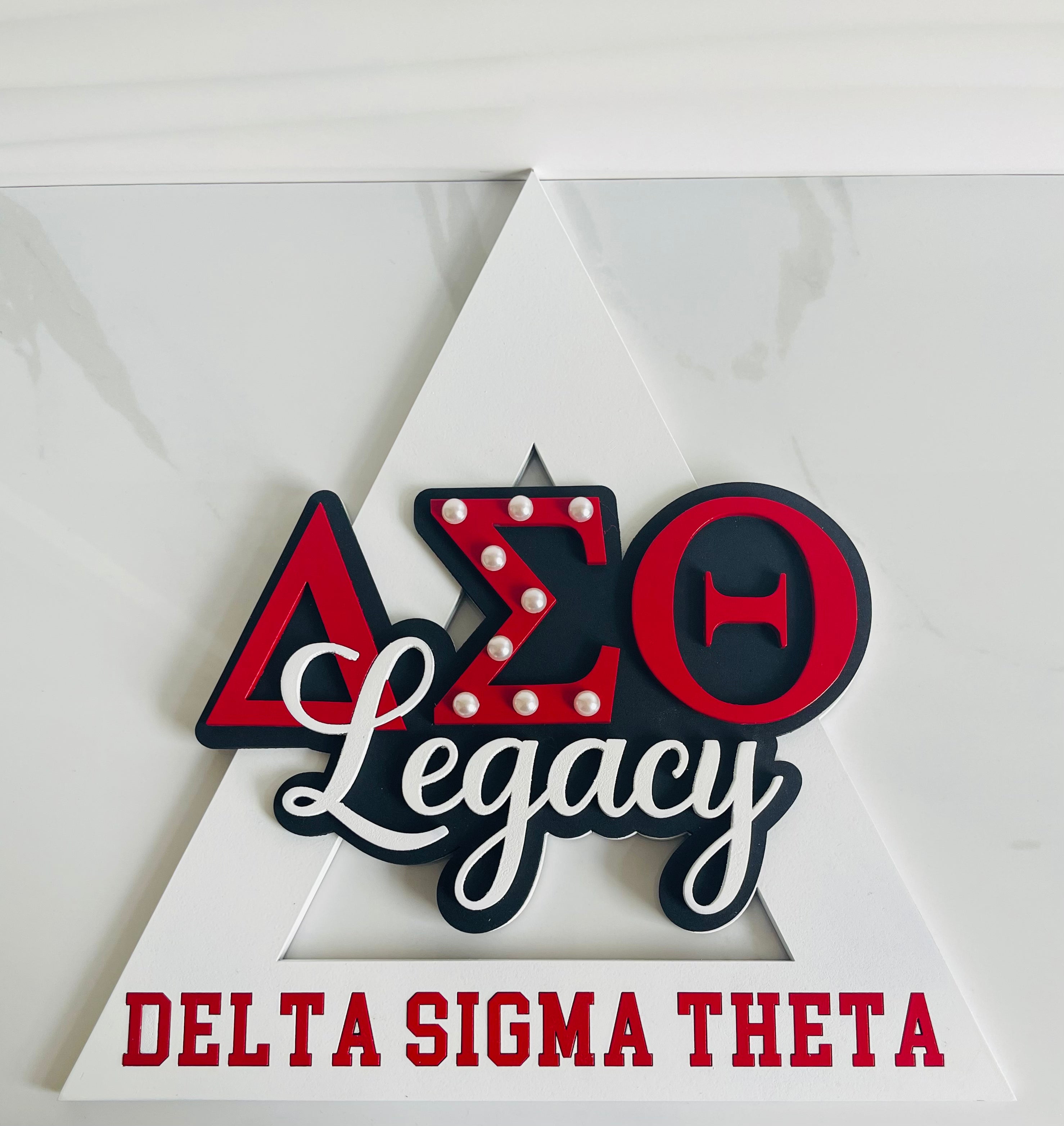 Delta Sigma Theta Legacy Sign – Fifty Fifty Customs